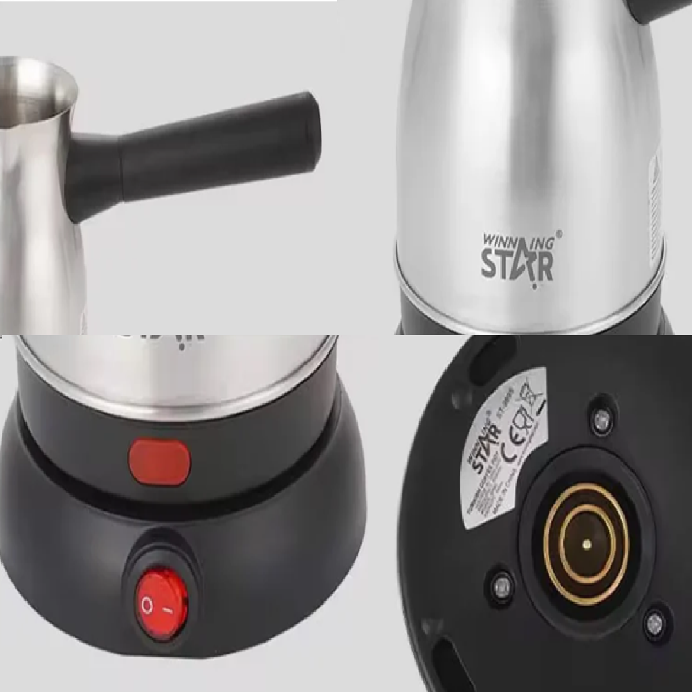 Winning Star elektromos török kávéfőző – 500 ml kapacitású gyorsfőző ...